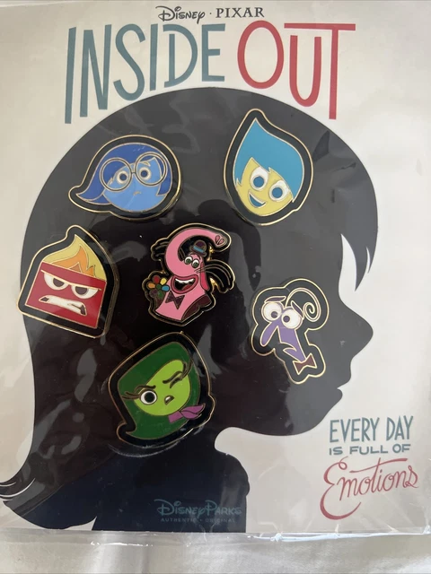DISNEY PARKS PIXAR Inside Out Everyday Is Full of Emotions 6 Pin ...