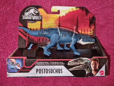 MATTEL JURASSIC WORLD Savage Strike Postosuchus Action Figure Rare MIB ...