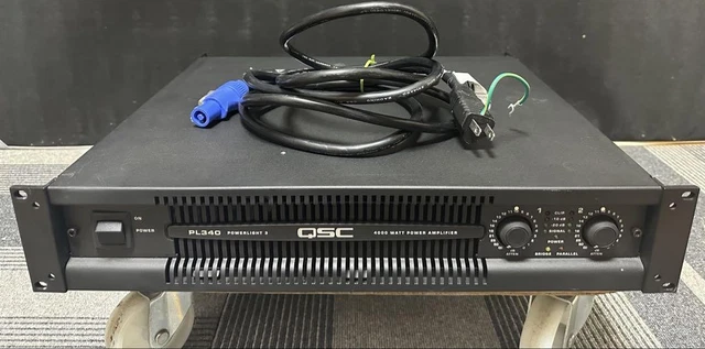 QSC PL340 PUISSANCE Amplificateur Usé 2000W 2 Canal Son Amplificateur ...