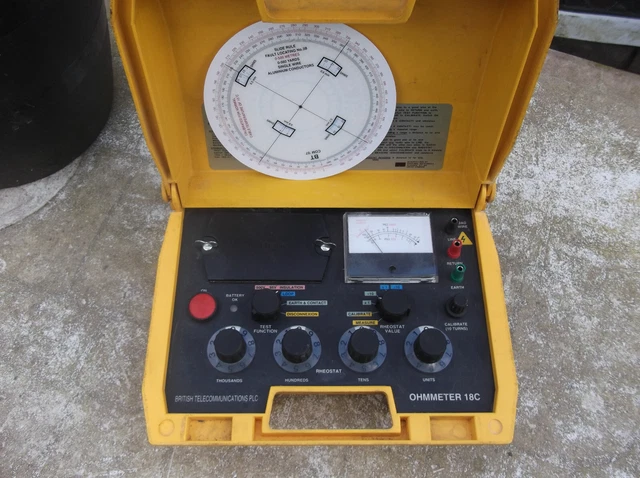 BT GPO BRITISH Telecom Ohmmeter 18c Tester - UNTESTED £31.99 - PicClick UK