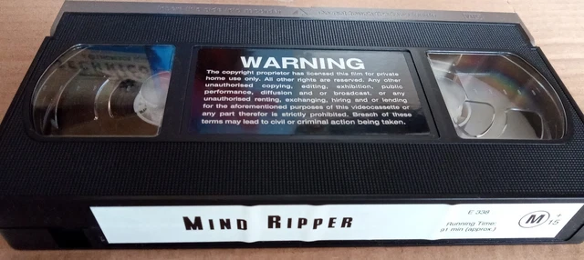 MIND RIPPER WES Craven film 1995 HORROR VHS PAL M 15+ Video Ex Rental ...