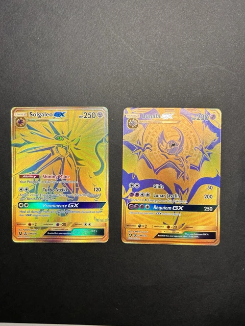 LUNALA GX SM103A et Solgaleo GX sm104a - ANGLAISE - Promo Soleil et Lune - Neuve EUR 30,00 ...