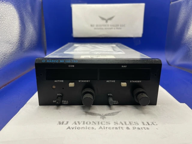 NARCO MK12D TSO 28 Vdc Nav/Comm With Glideslope With Faa Form8130-3 £ ...