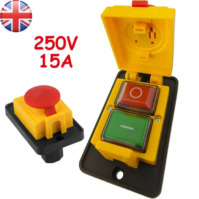 UNIVERSAL REPLACEMENT SWITCH 250V 15A NVR Switch Emergency Stop Switch ...