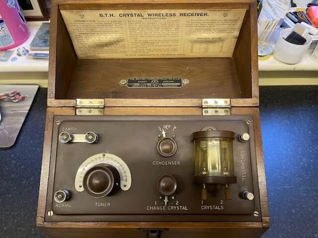 VINTAGE 1920'S BTH Twin Crystal Set - Type C. Beautiful Condition - BBC ...