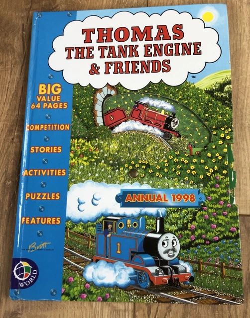 VINTAGE THOMAS THE Tank Engine & Friends Annual 1998 With Turntable £8. ...