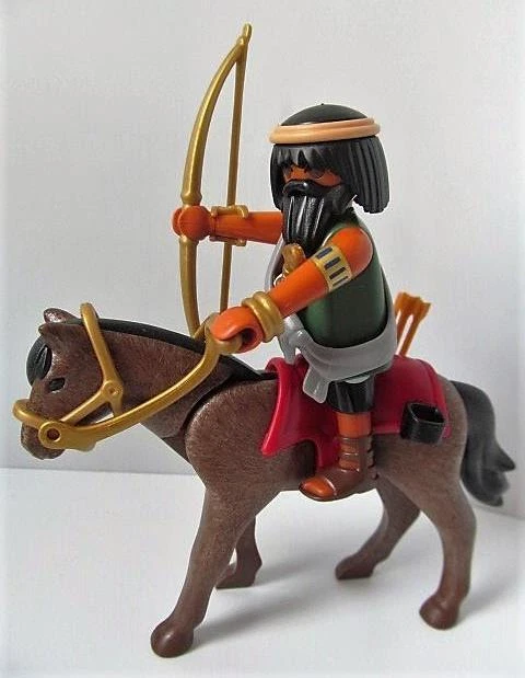PLAYMOBIL ROMAN/EGYPTIAN FIGURE: Mounted Soldier/Archer with horse NEW ...