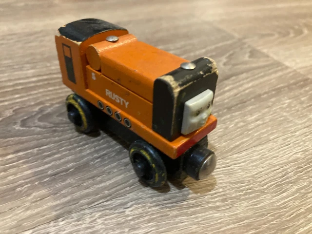 WOODEN RUSTY TRAIN From Thomas The Tank engine & Friends Toy Kids RARE ...