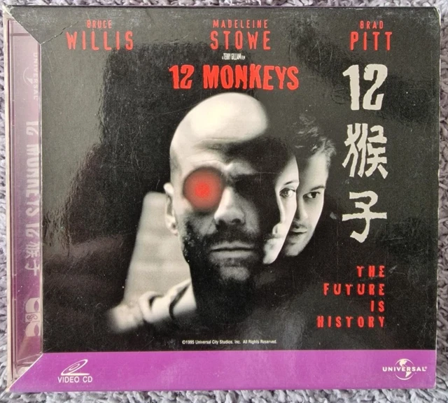 12 MONKEYS**RARE X2 disc VIDEO CD** HONG KONG IMPORT 1999 Bruce Willis ...