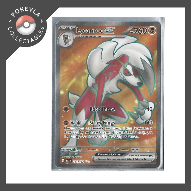 LYCANROC EX 241/193 | Full Art | Pokémon TCG S&V Paldea Evolved | NM+ ...