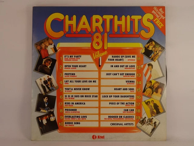 DAVE STEWART WITH BARBARA GASKIN CHART HITS '81 (369) 19 Track LP ...