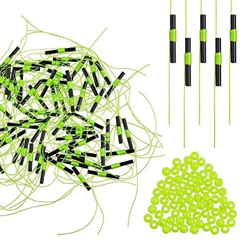 BOBBER STOPS FOR Fishing Floats 100Pcs Slip Bobber Stop Knots with Plas ...