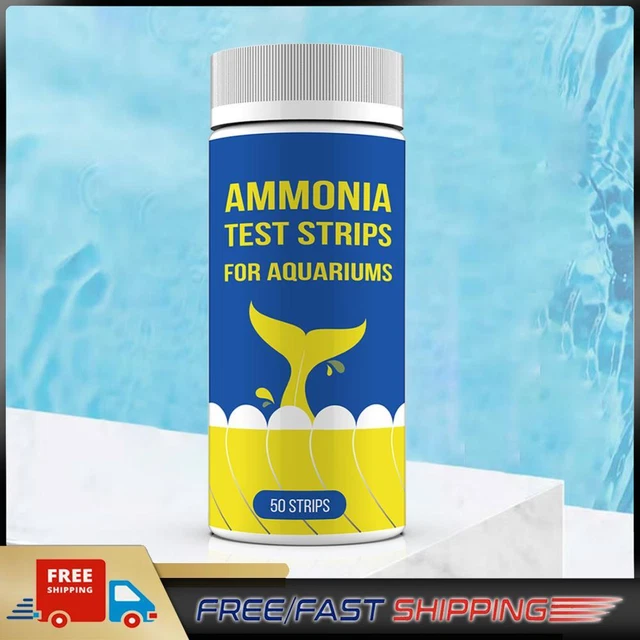 50PCS AMMONIA TESTING Paper Accurate Water Testing Strips for Aquariums ...
