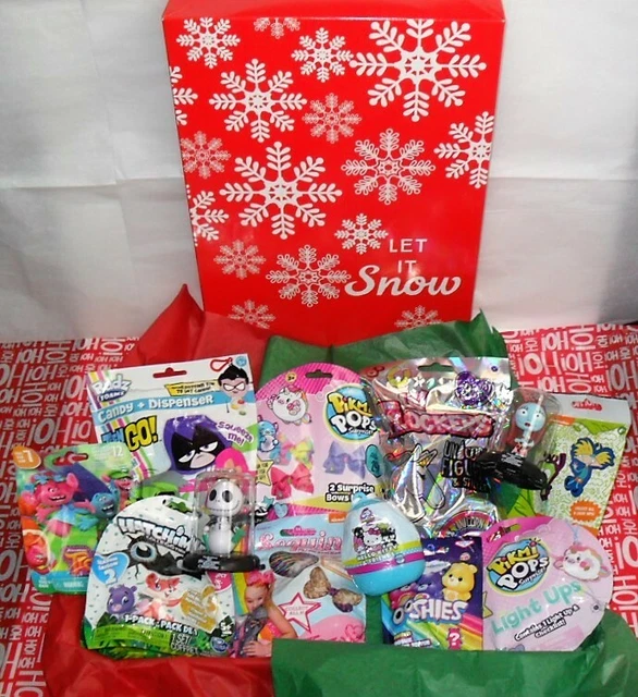 HOLIDAY GIFT BOX Over 20+ Random Items Toys Blind Bags Mini Figures ...