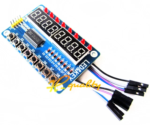 8 Bit Digital Led Tube 8 Bit Tm1638 8 Key Display Module For Avr Arduino Bsg £259 Picclick Uk