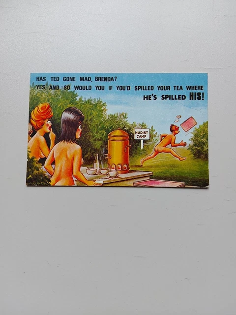 VINTAGE BAMFORTH COMIC Postcard Spilt His Tea By Fitzpatrick Unposted £ ...