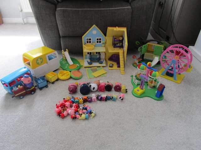 PEPPA PIG FIGURES Accessories Kids Play Scenes Toy Bundle Lot 39 ...
