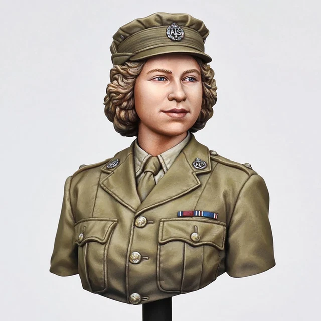 1/10 WW2 PRINCESS Elizabeth, Resin Model figure Bust, Unassembled ...