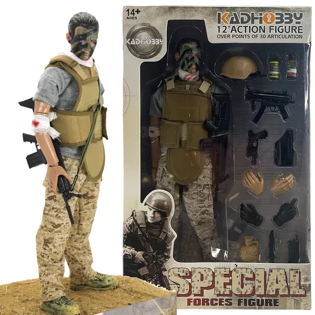 12& INJURED SOLDIER 1:6 Scale Action Figures Model Gift Uniform ...