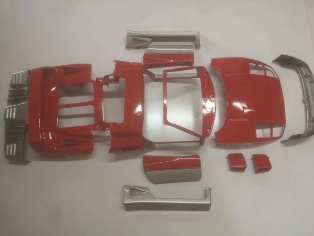 PIECE COMPLETE BODY F40 Cabrio FERRARI F40 POCHER 1/8 scale K55 K56 K57 ...