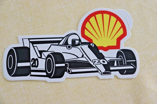 ALTER WERBE-AUFKLEBER SHELL - Rennwagen Formel Eins - Motorsport 90er ...