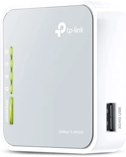 TP-LINK TL-MR3020 3G/4G Router Wi-Fi Portatile Wireless 300Mbps, Porta ...