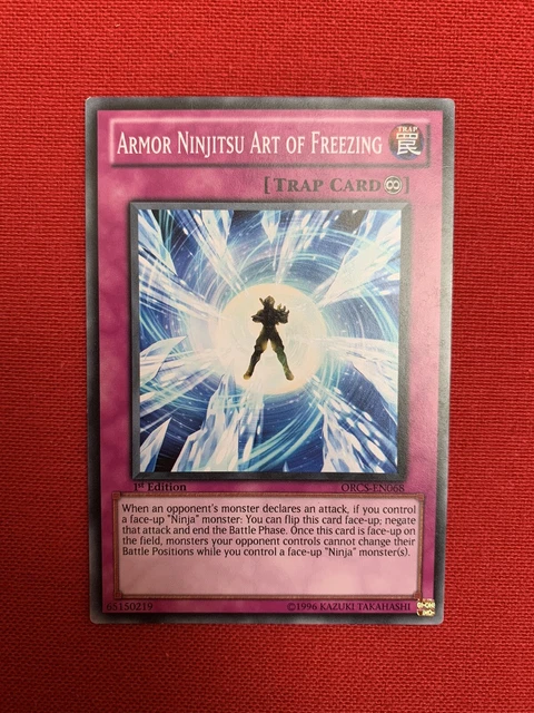 ARMOR NINJITSU ART of Freezing (ORCS-EN068) Yu-Gi-Oh! Trap Card - 1st ...