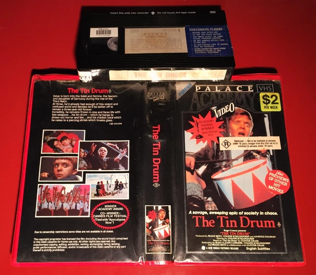 *TIN DRUM VHS PALACE ACADEMY cult 1979 war drama Volker Schlöndorff* £ ...