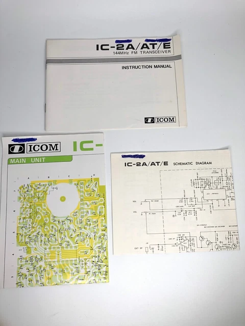 ICOM IC-2A / AT IC-2E Manuale di istruzioni Guida utente + Diagramma ...