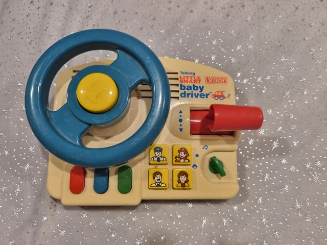 VINTAGE VTECH TALKING Little Smart Baby Driver Driving Electronic Toy £ ...