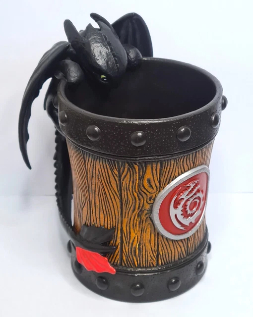 RARE DREAMWORKS HOW To Train Your Dragon Toothless Plastic Tankard Mug ...