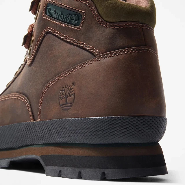 TIMBERLAND EURO HIKER MID HIKER BOOT 095100 Md Brown Full Grain Leather ...