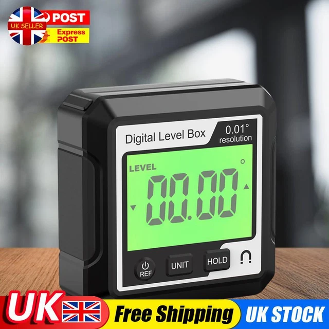 DIGITAL ANGLE PROTRACTOR Inclinometer Magnet 90 Degree Ruler Level ...