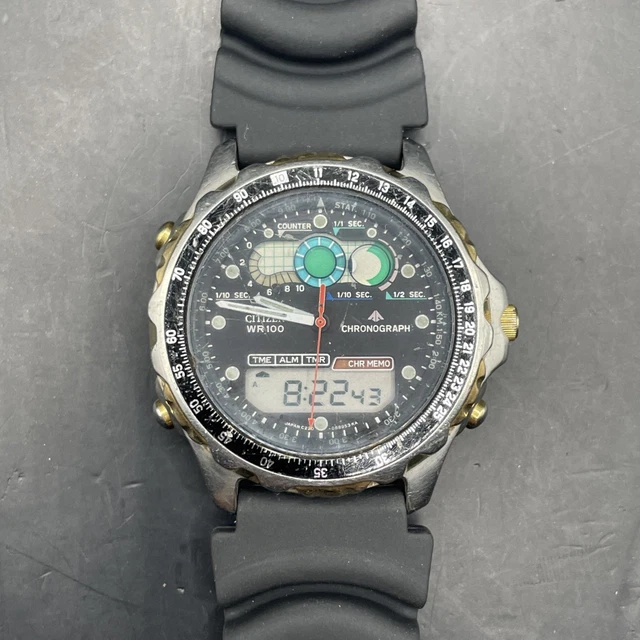 CITIZEN WR 100 Promaster Quartz Chronograph Ana-Digi Temp C220-089952 ...