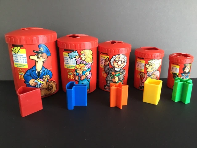 VINTAGE POSTMAN PAT Shape Sorter Post Boxes Toys Childrens Puzzle £12. ...