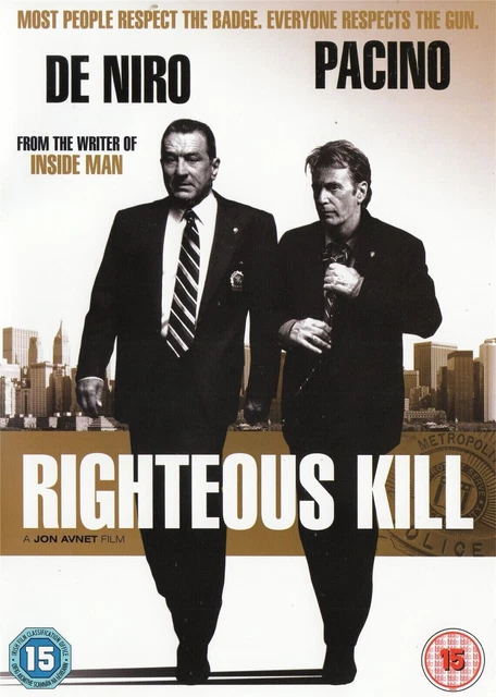 RIGHTEOUS KILL DVD Robert De Niro, Al Pacino Movie Thriller Serial ...