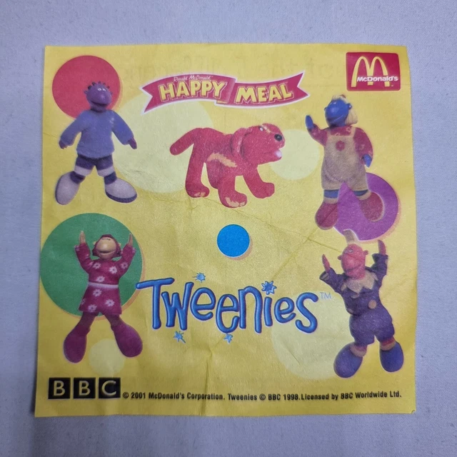 2001 MCDONALDS BBC Tweenies Soft Toy Doll Collection - Mini Paper ...