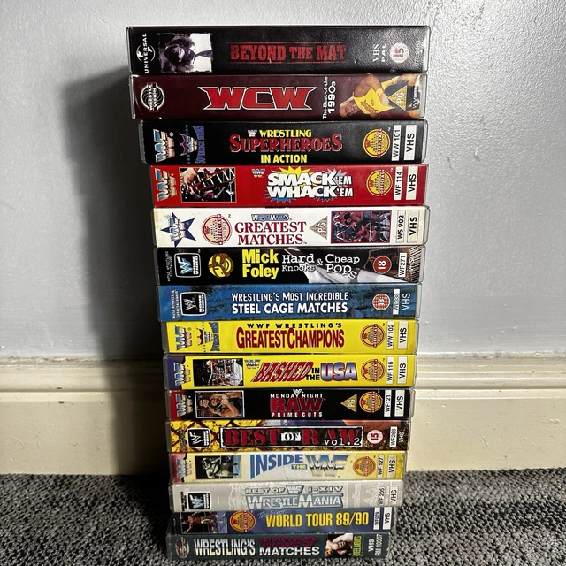 WWE WWF WCW Wrestling VHS Bundle World Tour 89/90 Steel Cage Matches Best Of Raw £49.99 ...