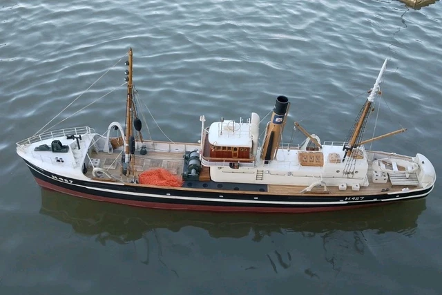 RADIO CONTROL BOAT Trawler Model Bayflower Scratch Built. £425.00 ...