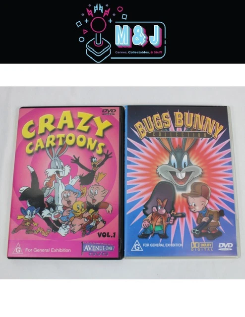 BUGS BUNNY COLLECTION & Crazy Cartoons Vol 1 Looney Tunes DVD R4 £15.48 ...