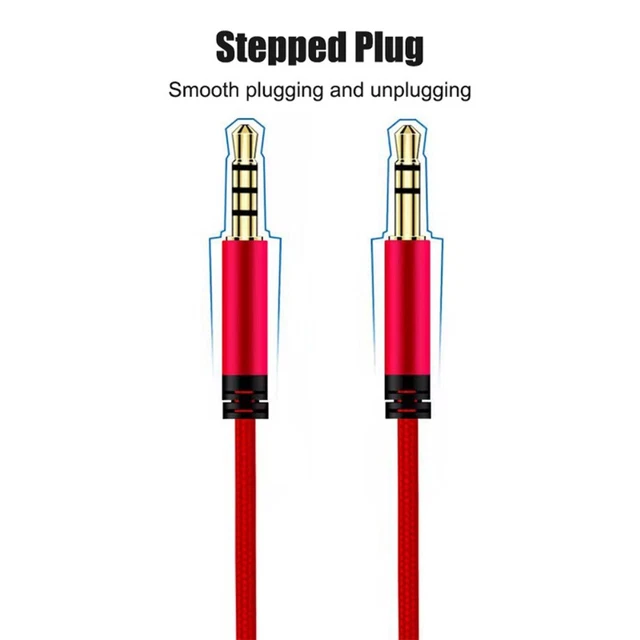 1.2M AUDIO CABLE 3.5mm Jack Aux Cable New Speaker Line Vehicle EUR 4,24 ...