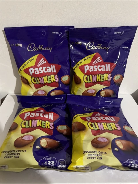 4X CADBURY PASCALL Chocolate Clinkers Candy Bag 160g TikTok Viral 4 ...