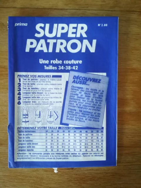 PATRON VINTAGE - Prima - robe couture femme 34 à 42 EUR 2,75 - PicClick FR