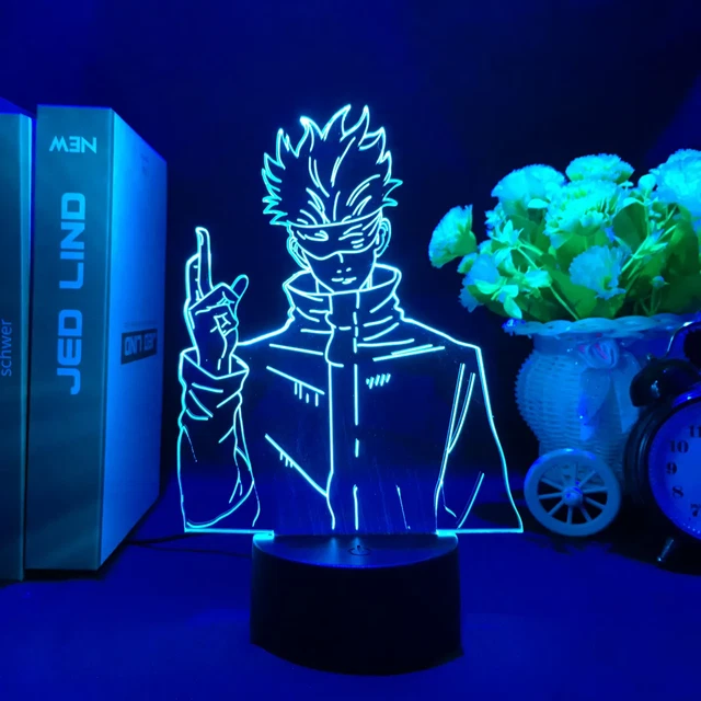JUJUTSU KAISEN ANIME Acrylic LED Light Stand Gojo Satoru Sukuna Gift ...