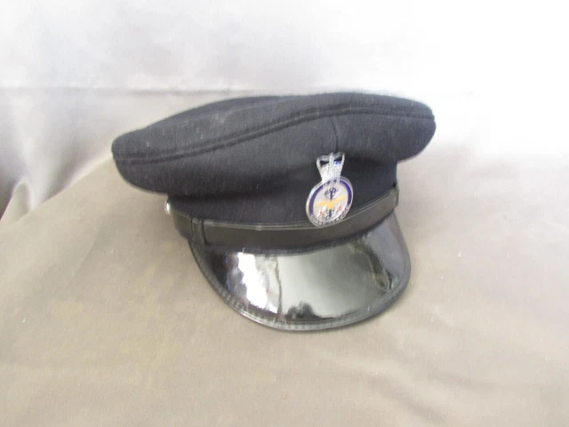 BRITISH ARMY ROYAL SIGNALS CAP/HAT Military Black Visor MOD guard ...