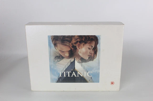 TITANIC WIDE SCREEN Collectors Edition VHS Box Set with Prints Booklet ...
