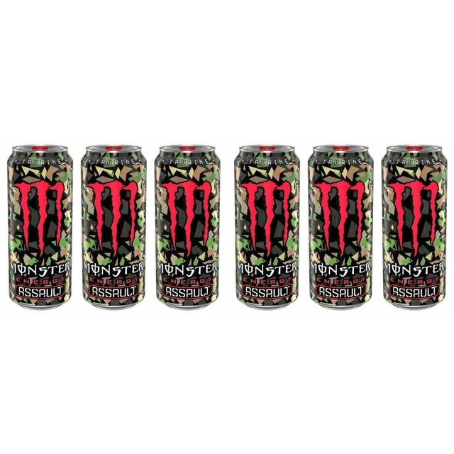 MONSTER ENERGY DRINK Assault 500ML x 6 £10.29 - PicClick UK