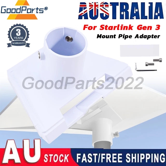 FOR STARLINK GEN 3 Pipe Adapter Mount Round Tube Plastic Adapter Pole ...
