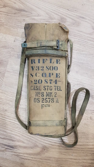 WW2 BRITISH SNIPER Lee Enfield No4 Mk1 T Number 8 Mk2 Canvas Scope Case ...