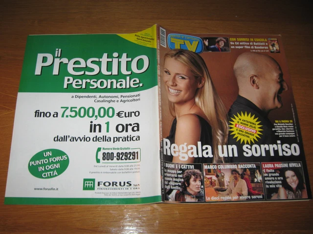 TV SORRISI E Canzoni=2002/1=Michelle Hunziker=Claudio Bisio=Paolo Belli ...